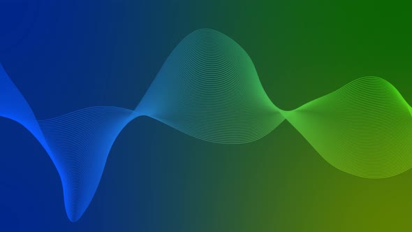 Blue Green Gradient Wave Animation, Motion Graphics | VideoHive