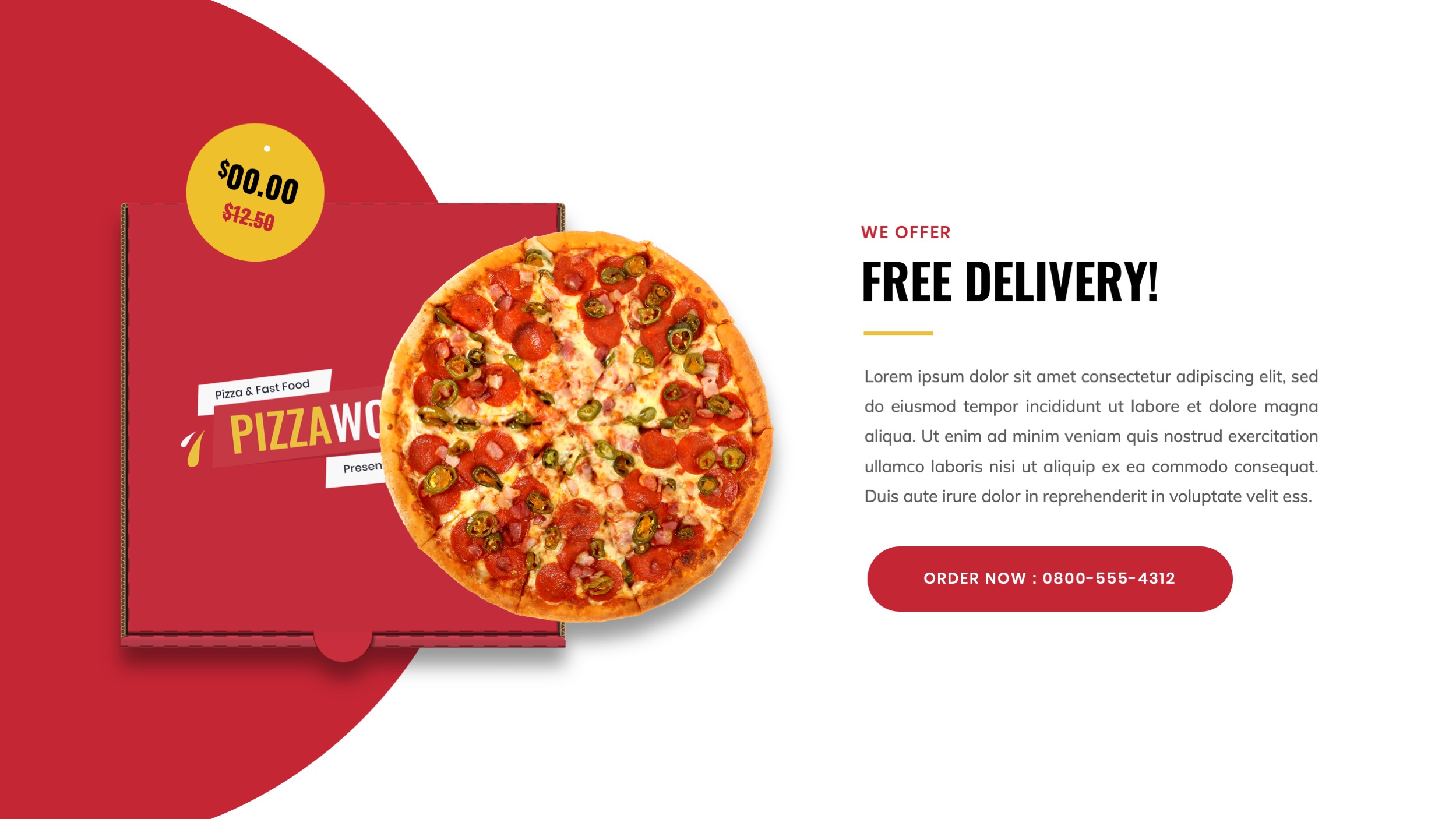 Pizza and Fast Food Presentation Template, Presentation Templates ...