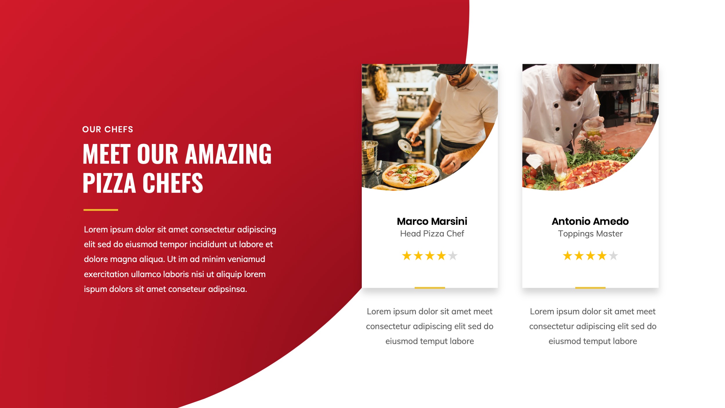 Pizza and Fast Food Presentation Template, Presentation Templates ...