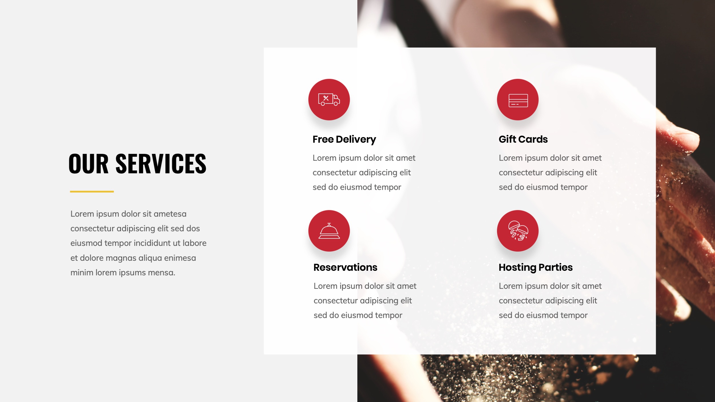 Pizza and Fast Food Presentation Template, Presentation Templates ...