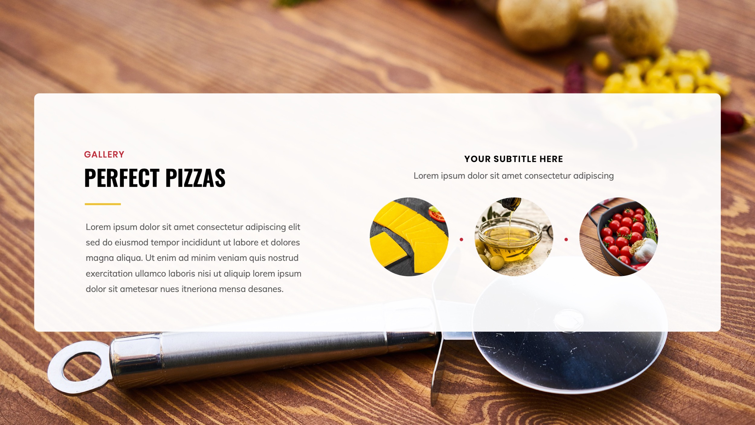 Pizza and Fast Food Presentation Template, Presentation Templates ...
