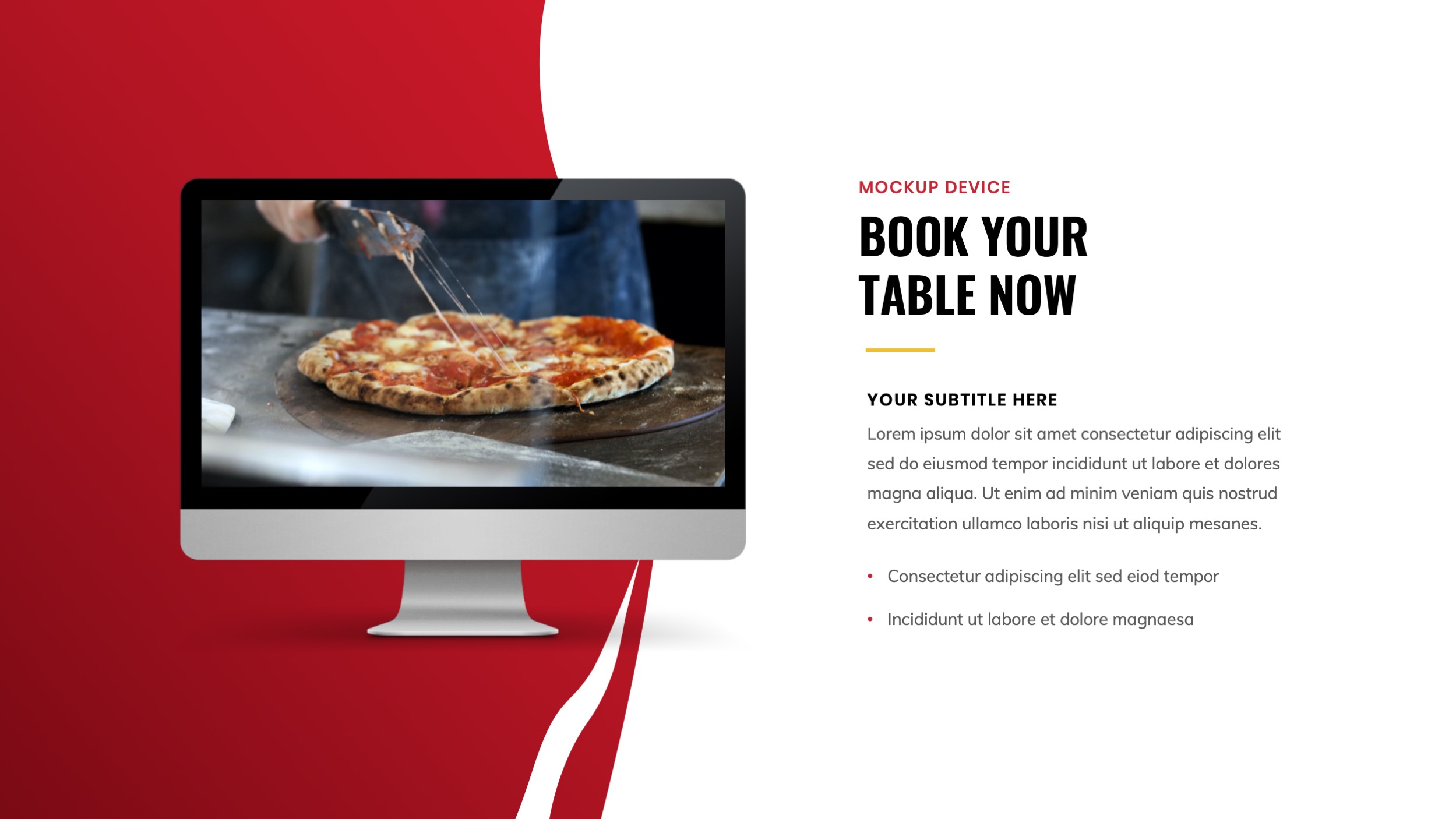 Pizza and Fast Food Presentation Template, Presentation Templates ...
