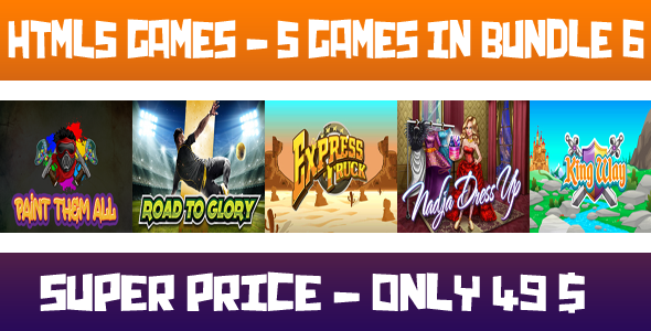 Casual 5 Games - Bundle 6 by bnagames | CodeCanyon