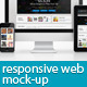 Responsive Web Layout Mockup, Graphics | GraphicRiver