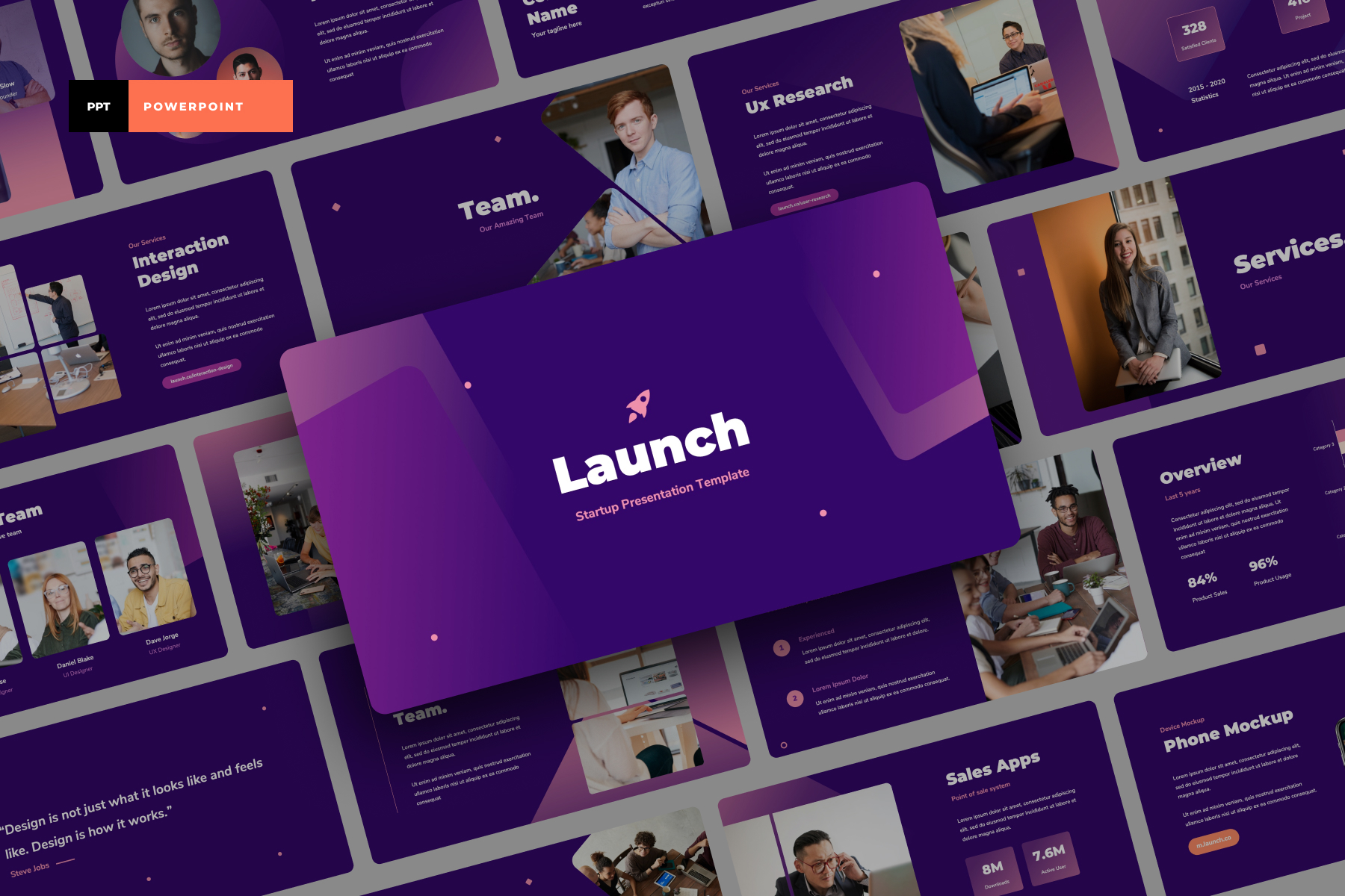 Launch - Startup Power Point Presentation, Presentation Templates ...