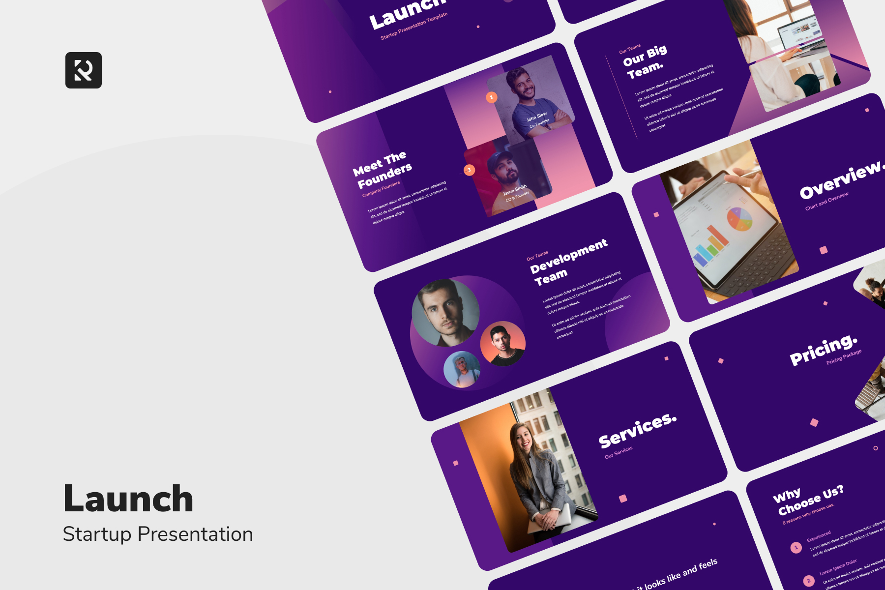 Launch - Startup Power Point Presentation, Presentation Templates ...