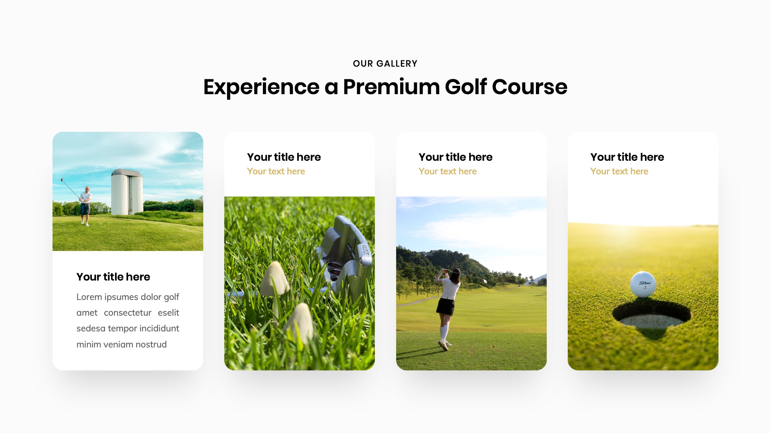 Golf Club Presentation Keynote Template by Krafted | GraphicRiver