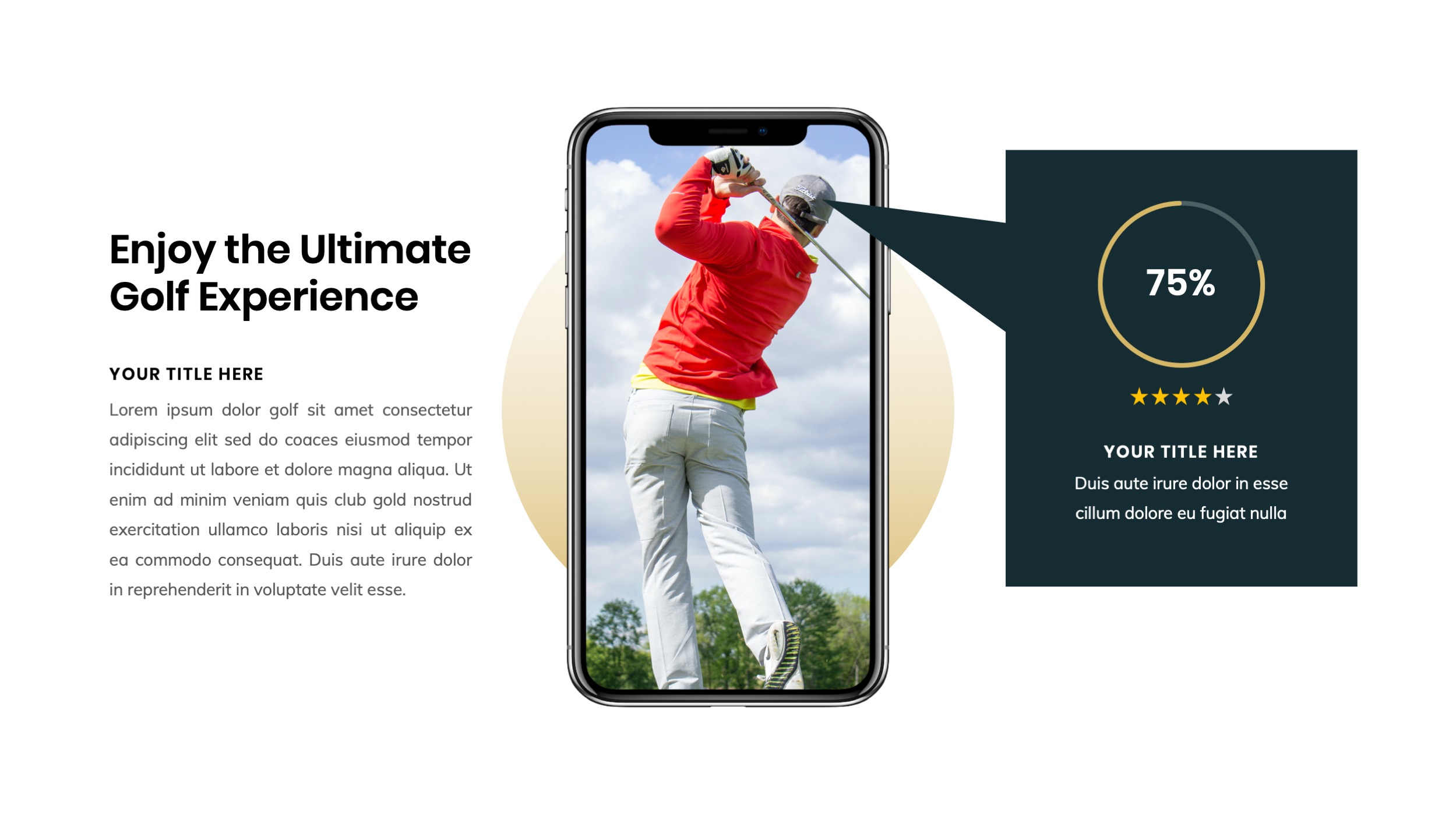 Golf Club Presentation Keynote Template by Krafted | GraphicRiver