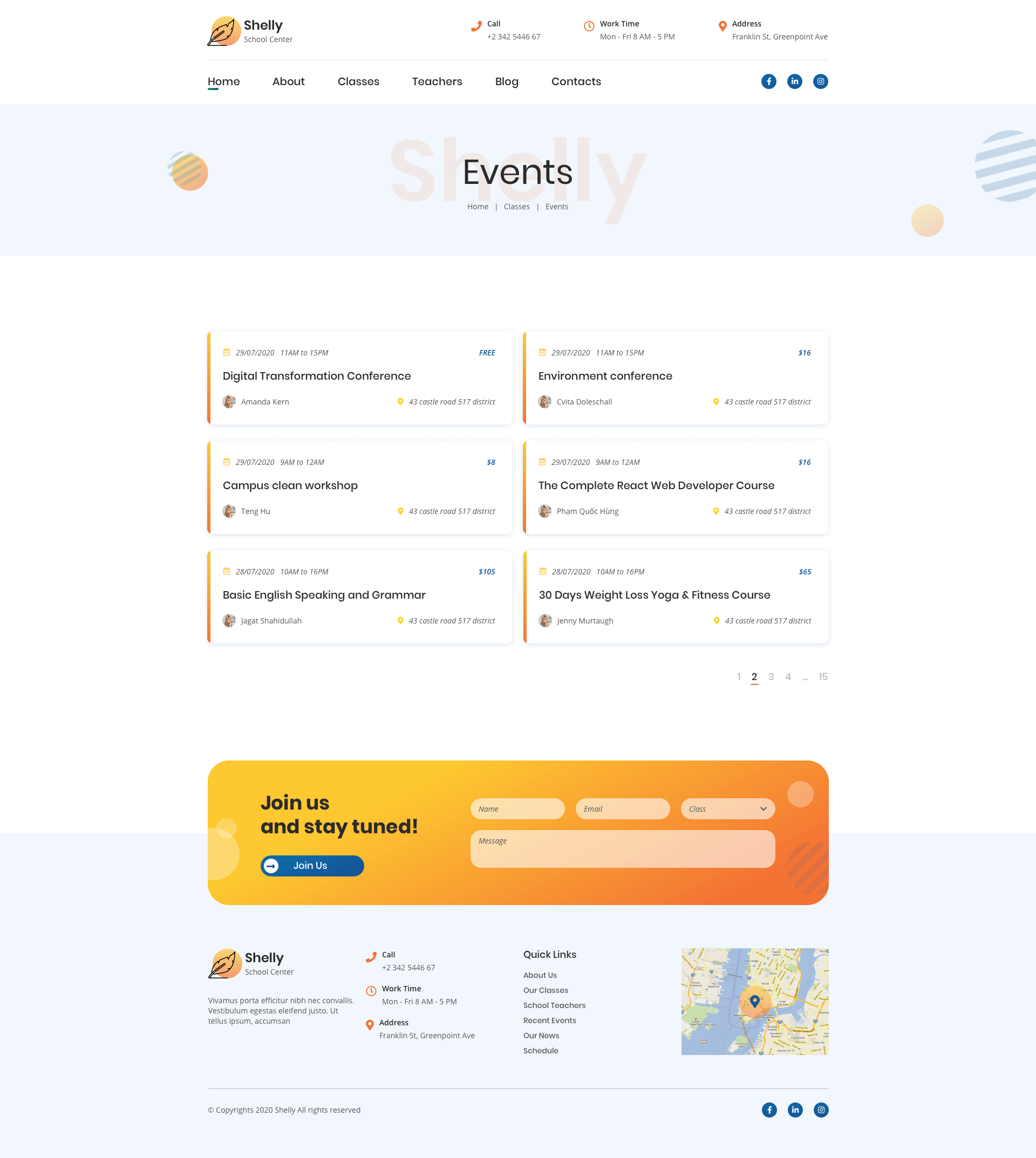 Shelly – School Template for Photoshop by merkulove | ThemeForest
