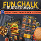 Fun Chalk Burger Menu, Print Templates | GraphicRiver