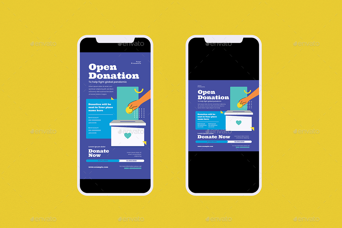 Open Donation Flyer Set, Print Templates | GraphicRiver