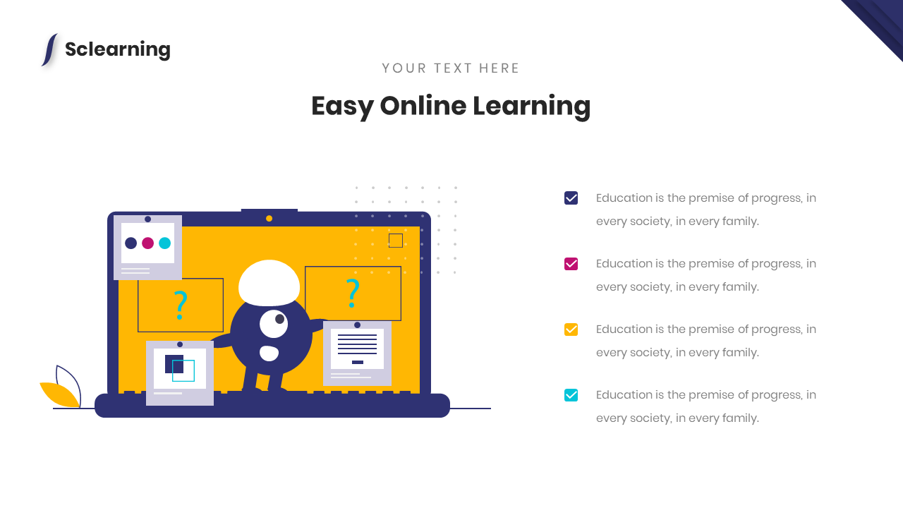 Sclearning – Education Presentation Template, Presentation Templates