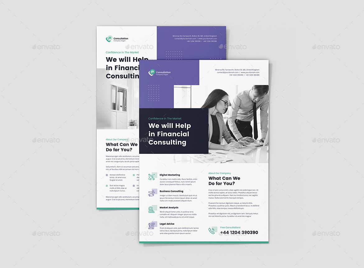 Flyer – Consultations, Print Templates | GraphicRiver