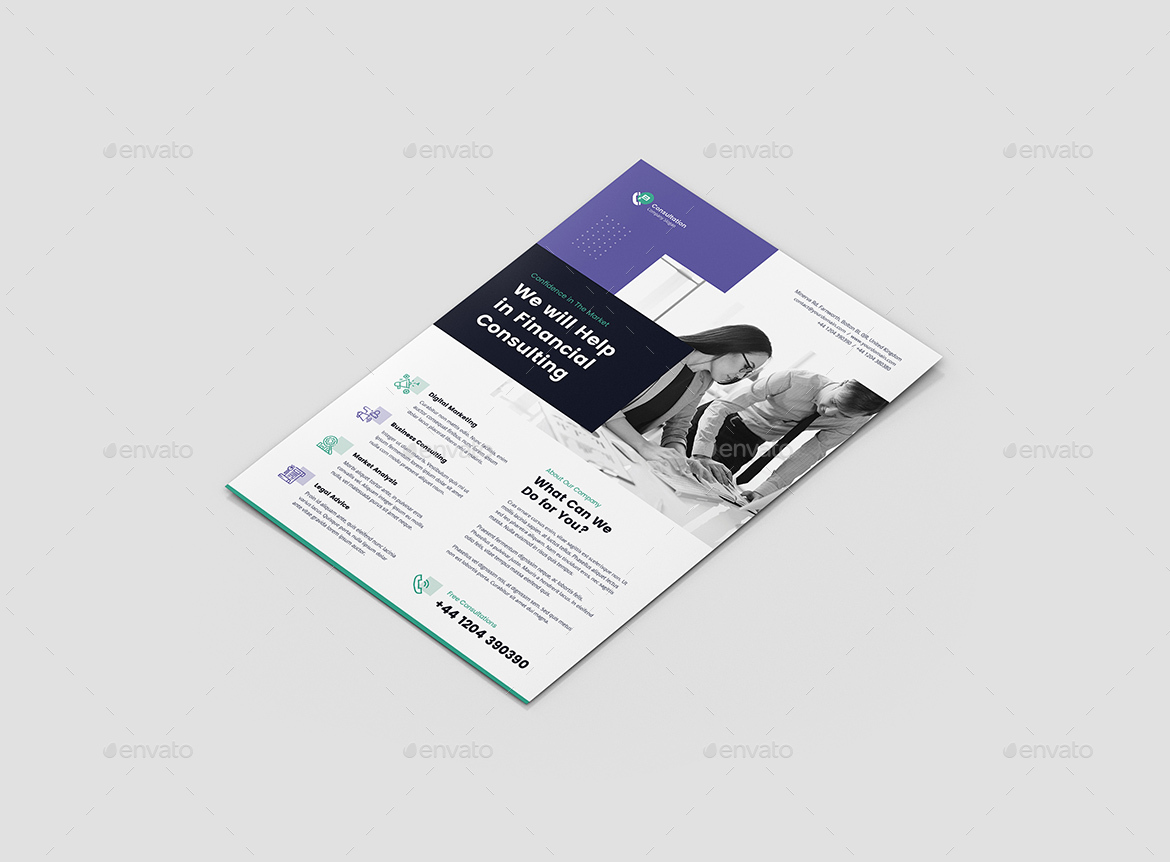 Flyer – Consultations, Print Templates | GraphicRiver