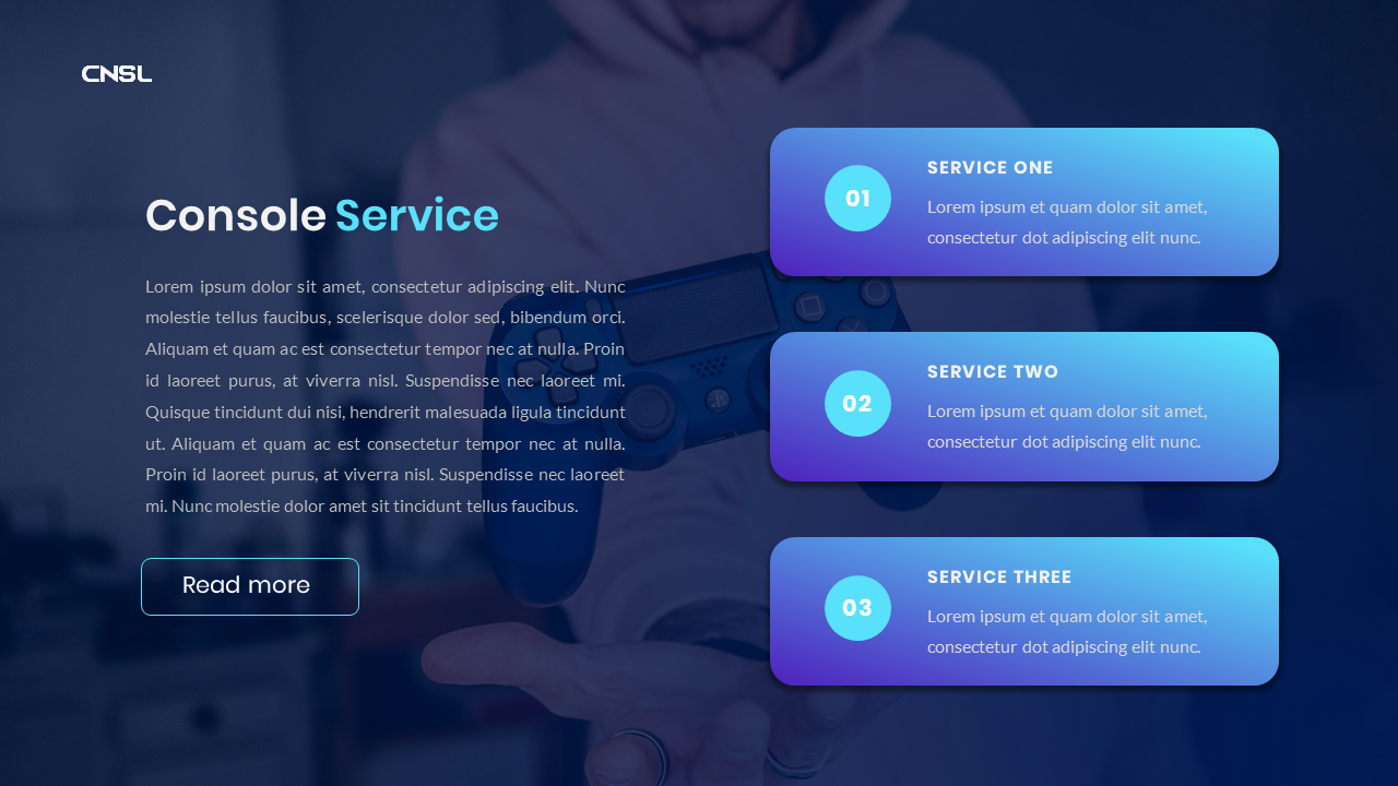 Console – Gaming Google Slides Template, Presentation Templates ...