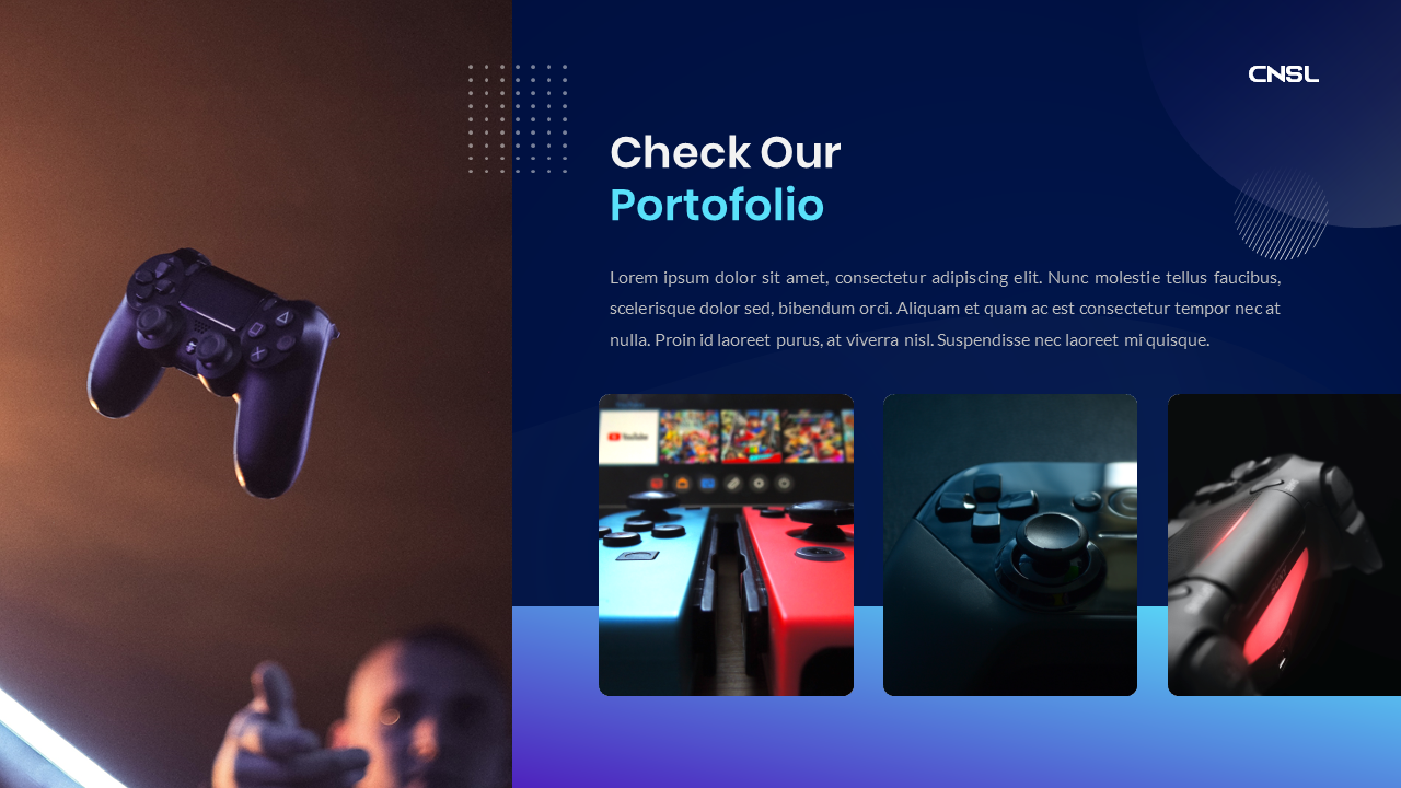 Console – Gaming Google Slides Template, Presentation Templates ...