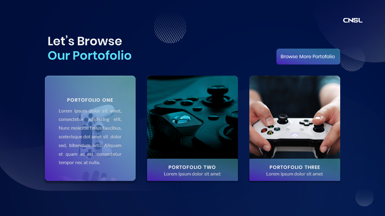 Console – Gaming Google Slides Template, Presentation Templates ...