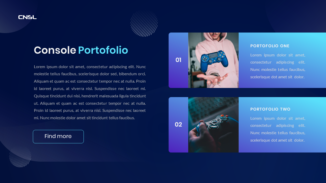 Console – Gaming Google Slides Template, Presentation Templates ...