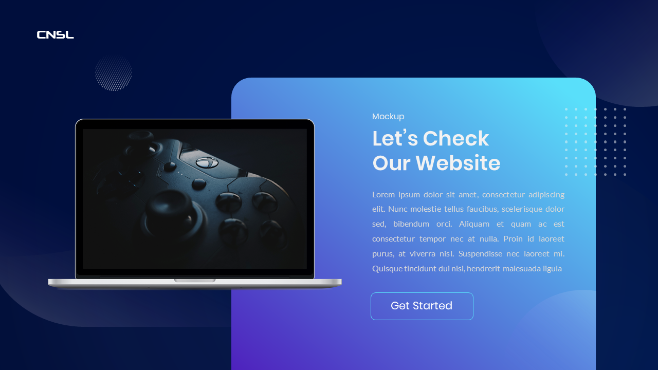 Console – Gaming Google Slides Template, Presentation Templates ...