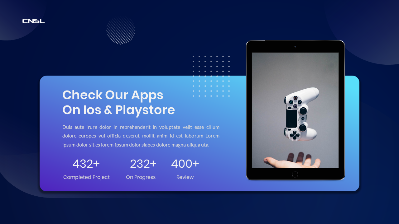 Console – Gaming Google Slides Template, Presentation Templates ...