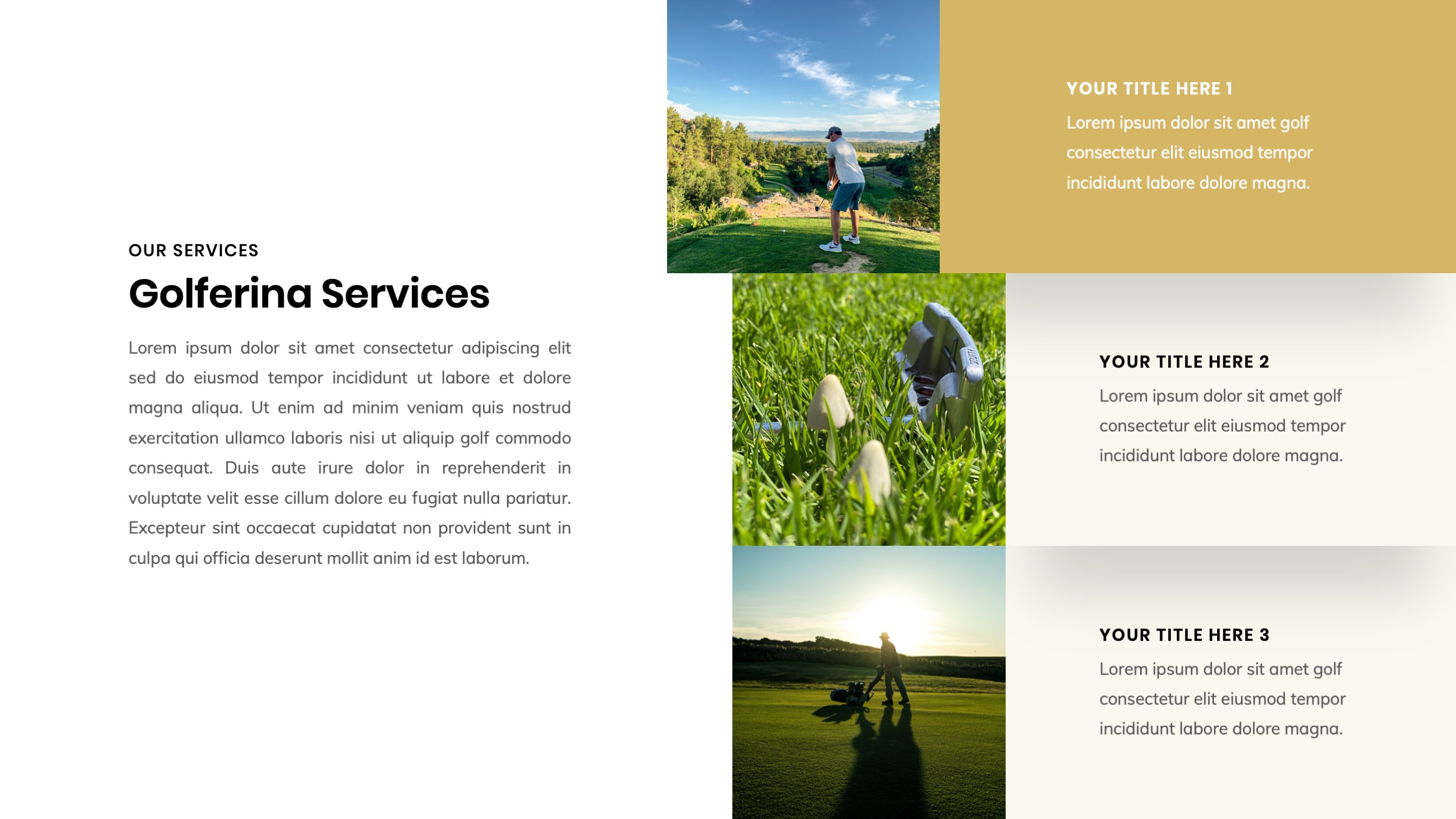 Golf Club Presentation Slides Template, Presentation Templates ...