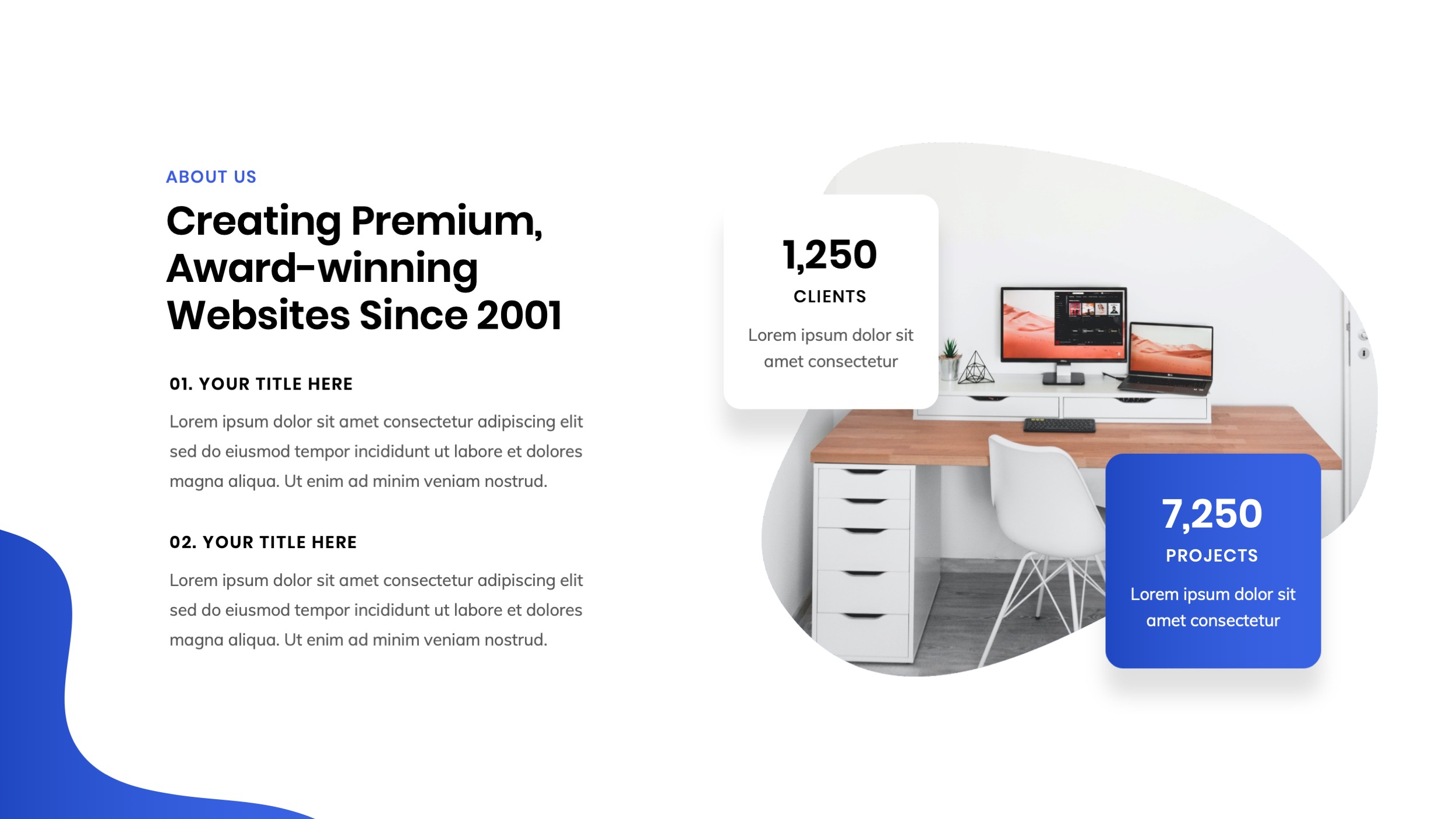 Web Design Agency Presentation Slides Template, Presentation Templates