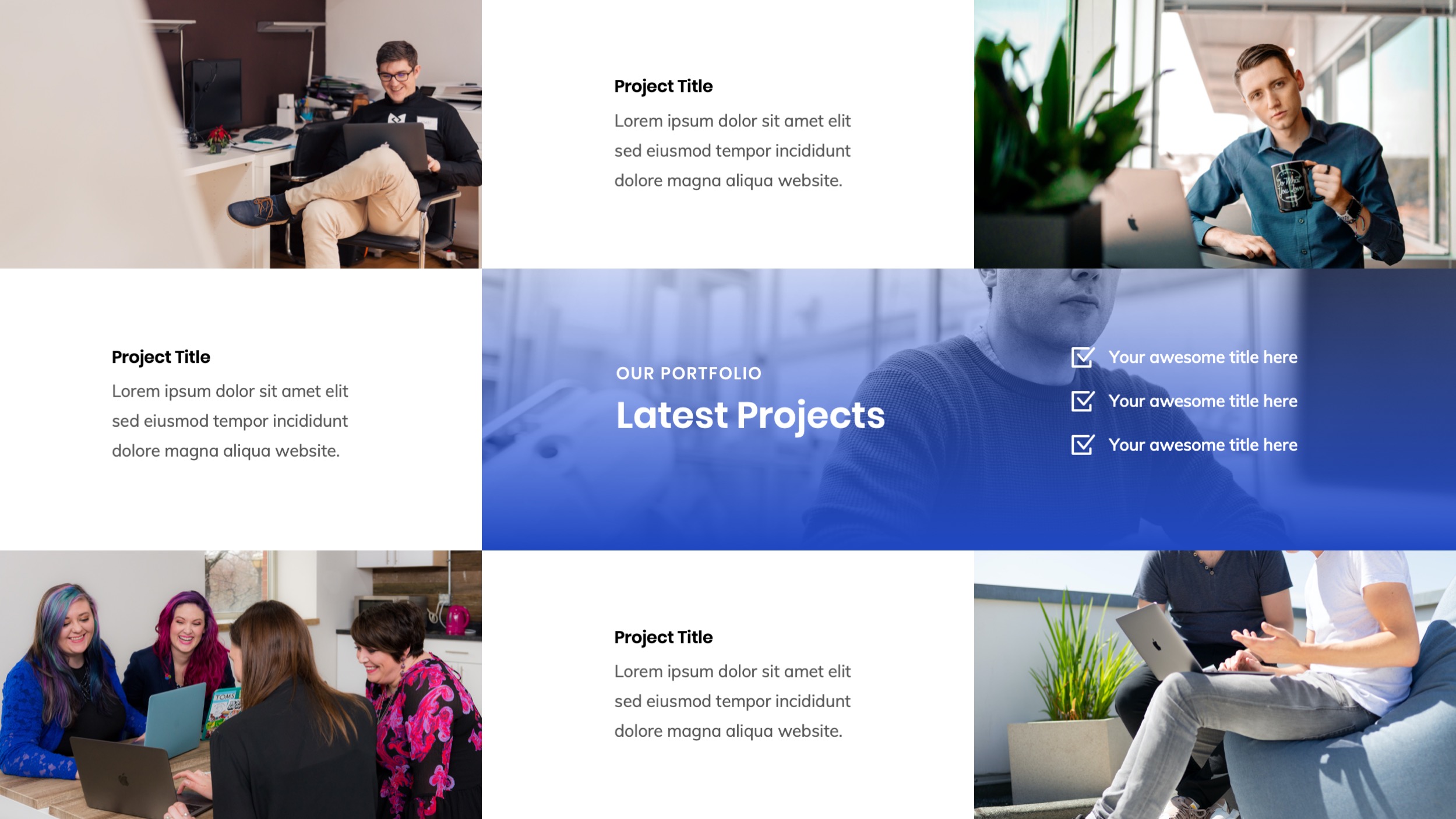 Web Design Agency Presentation Slides Template, Presentation Templates