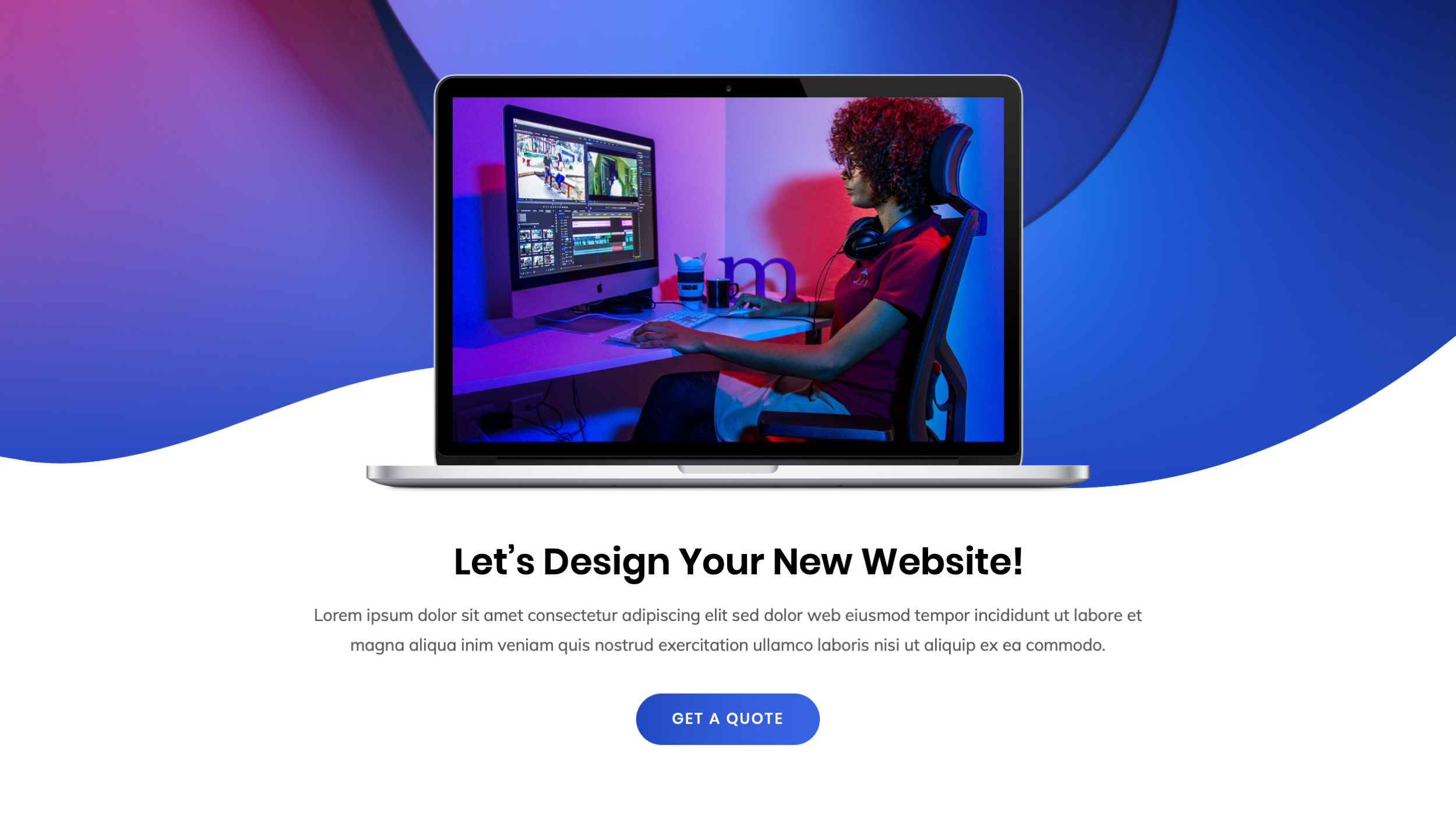 Web Design Agency Presentation Slides Template, Presentation Templates