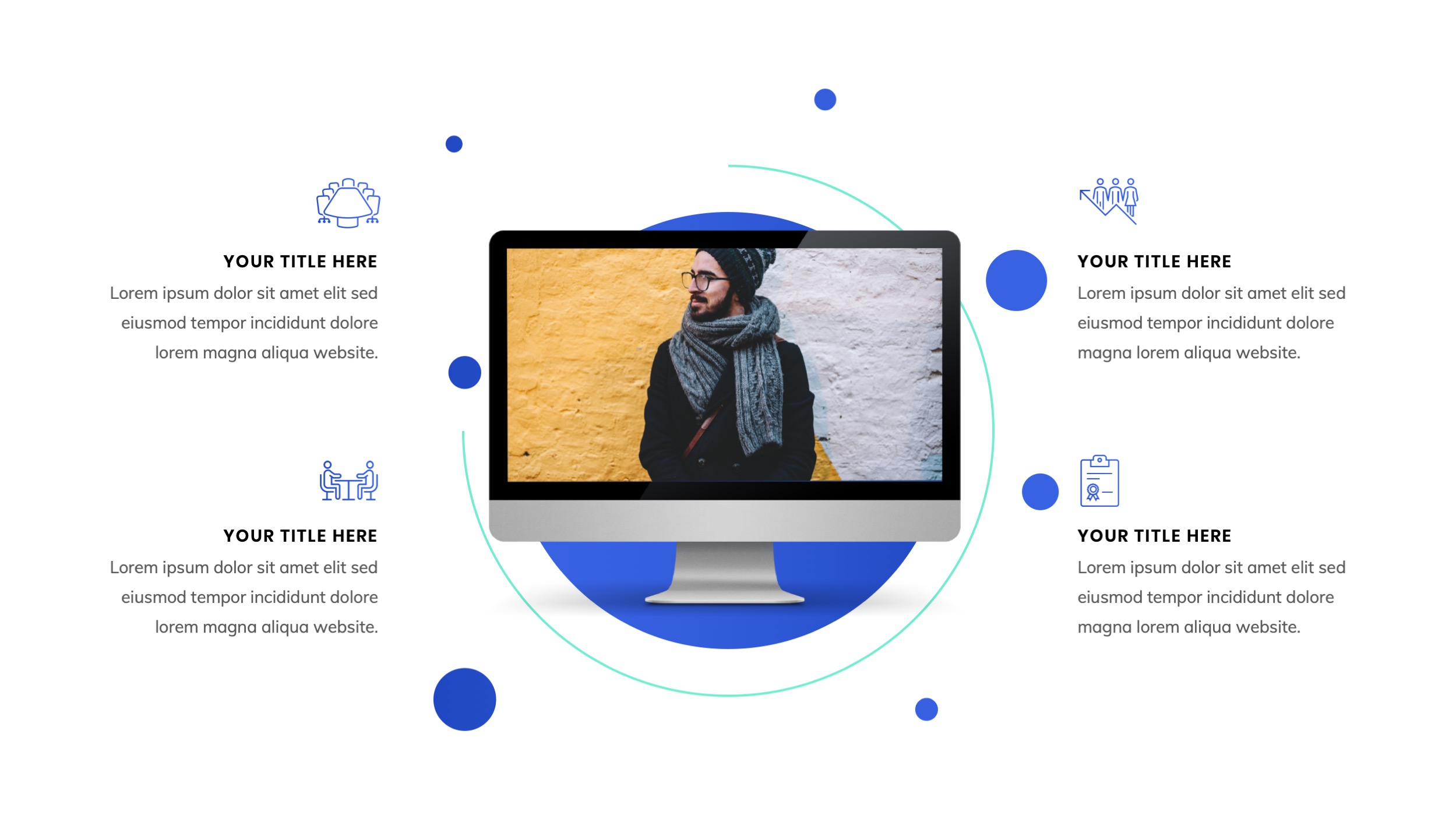 Web Design Agency Presentation Slides Template, Presentation Templates
