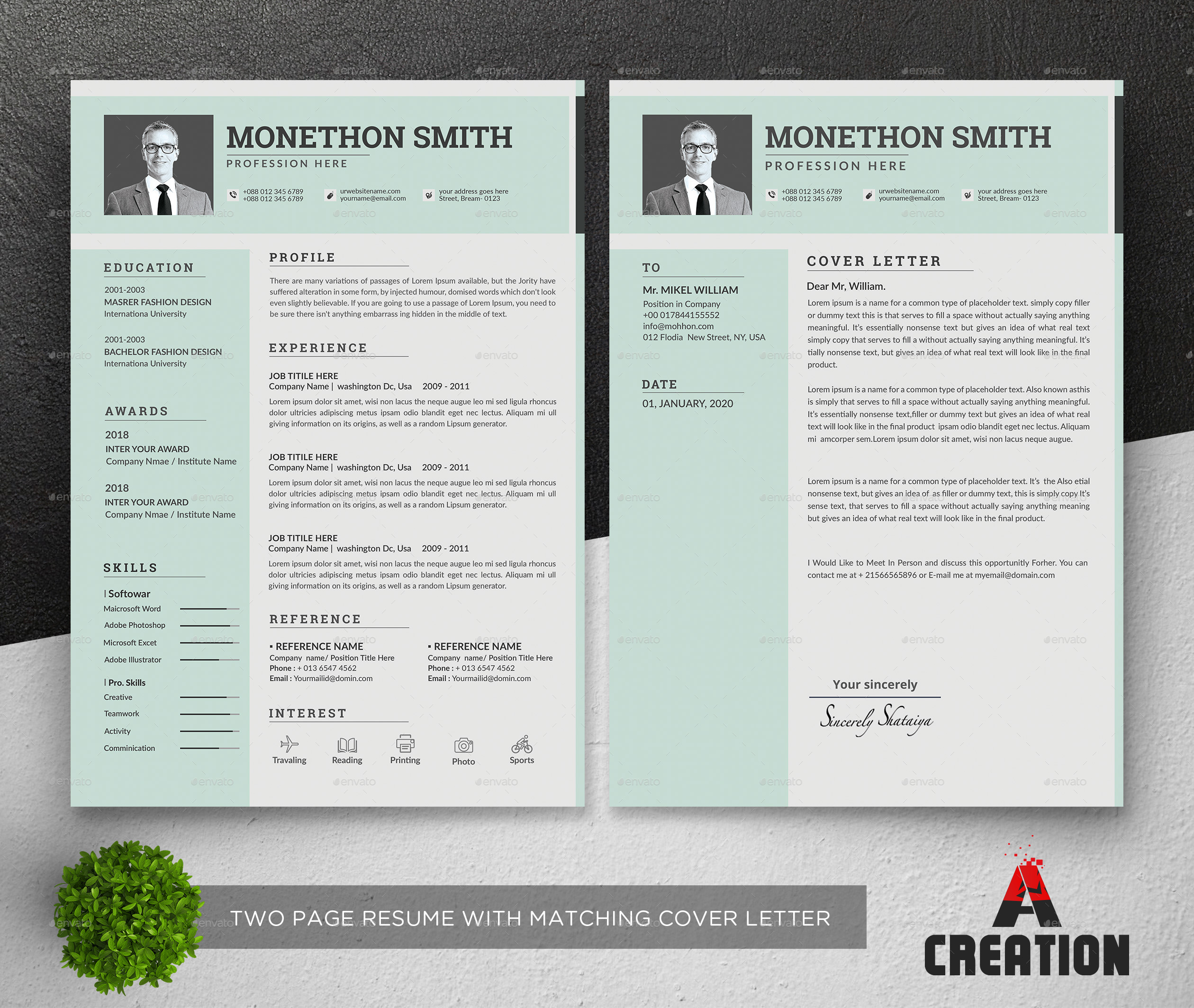 Resume Bundle, Print Templates | GraphicRiver