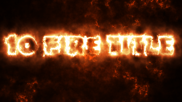 10 Fire Titles, After Effects Project Files | VideoHive
