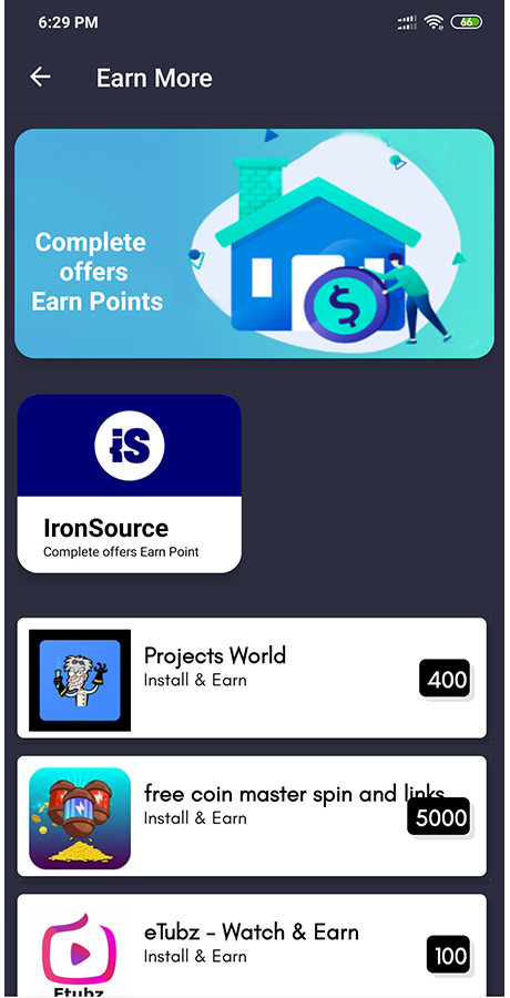 Reward App Facebook Ads + Admob ads + Spin by Techsumer | CodeCanyon