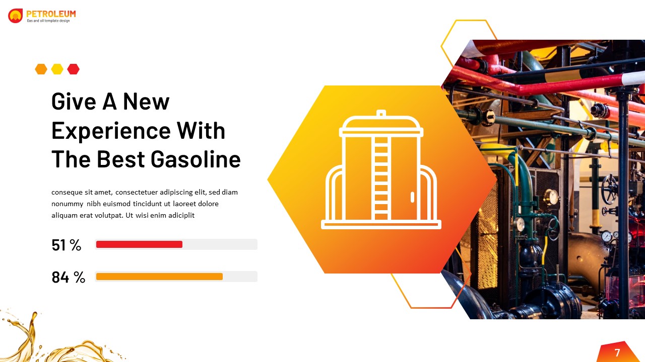 Petroleum Gas and Oil Presentation Template, Presentation Templates