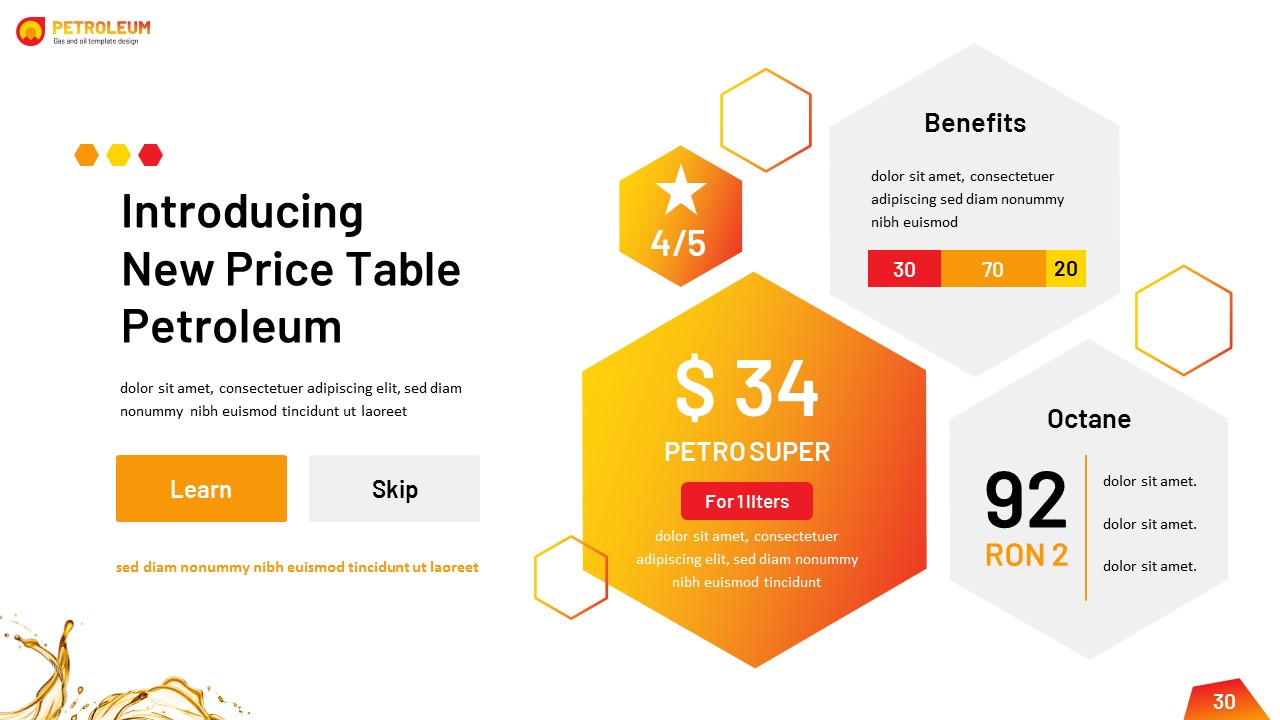 Petroleum Gas and Oil Presentation Template, Presentation Templates