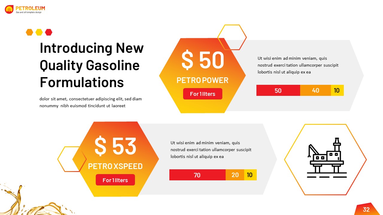 Petroleum Gas and Oil Presentation Template, Presentation Templates