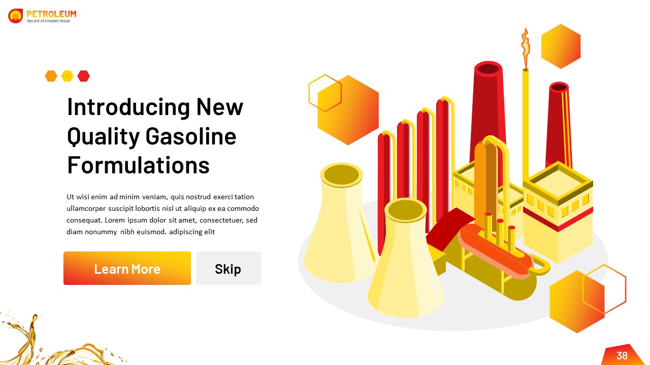 Petroleum Gas and Oil Presentation Template, Presentation Templates