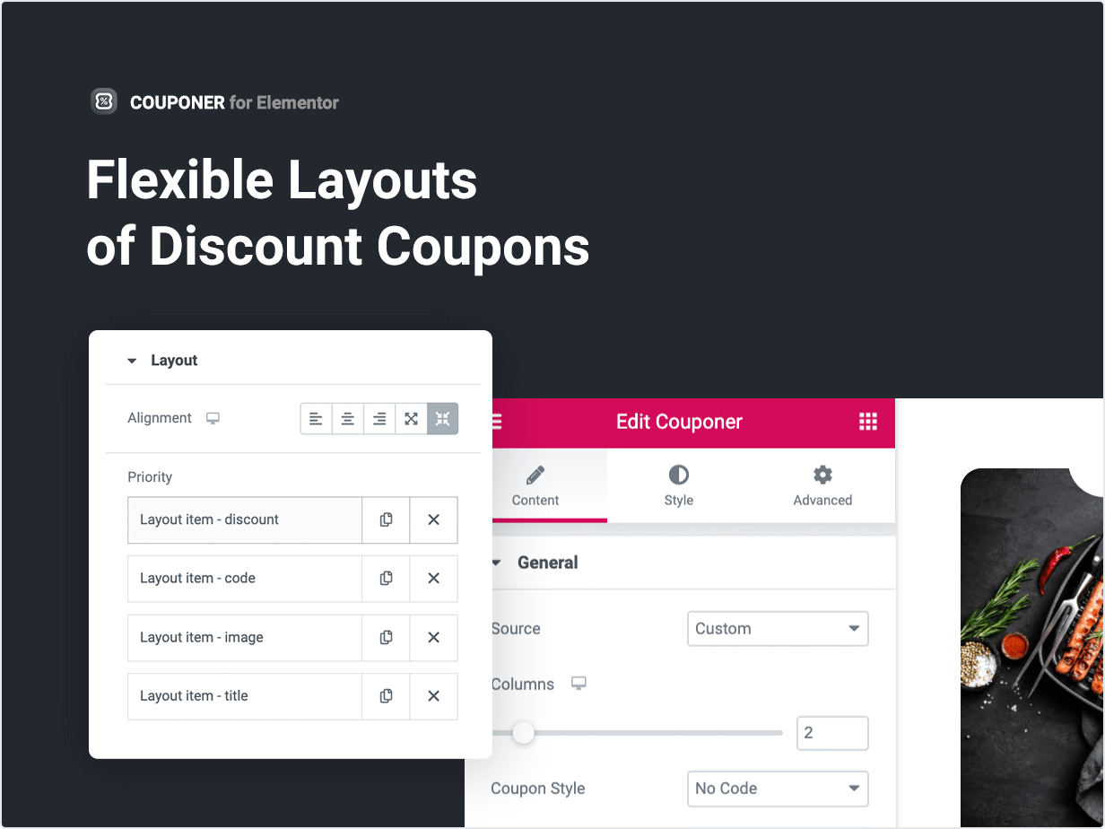 Couponer – Discount Coupons for Elementor by merkulove | CodeCanyon