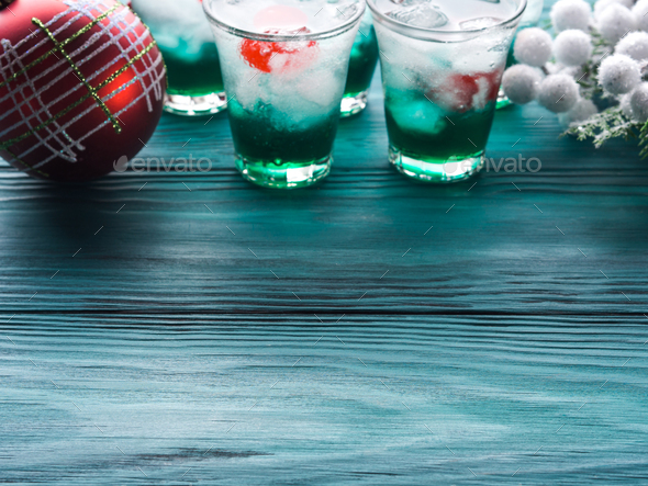 Christmas holiday party background with drinks Stock Photo by tenkende