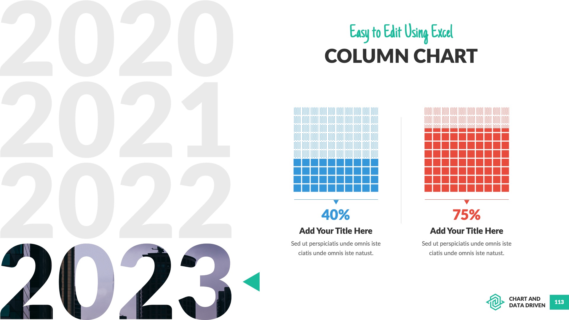 Chart and Data Driven 2 PowerPoint Presentation Template by Spriteit