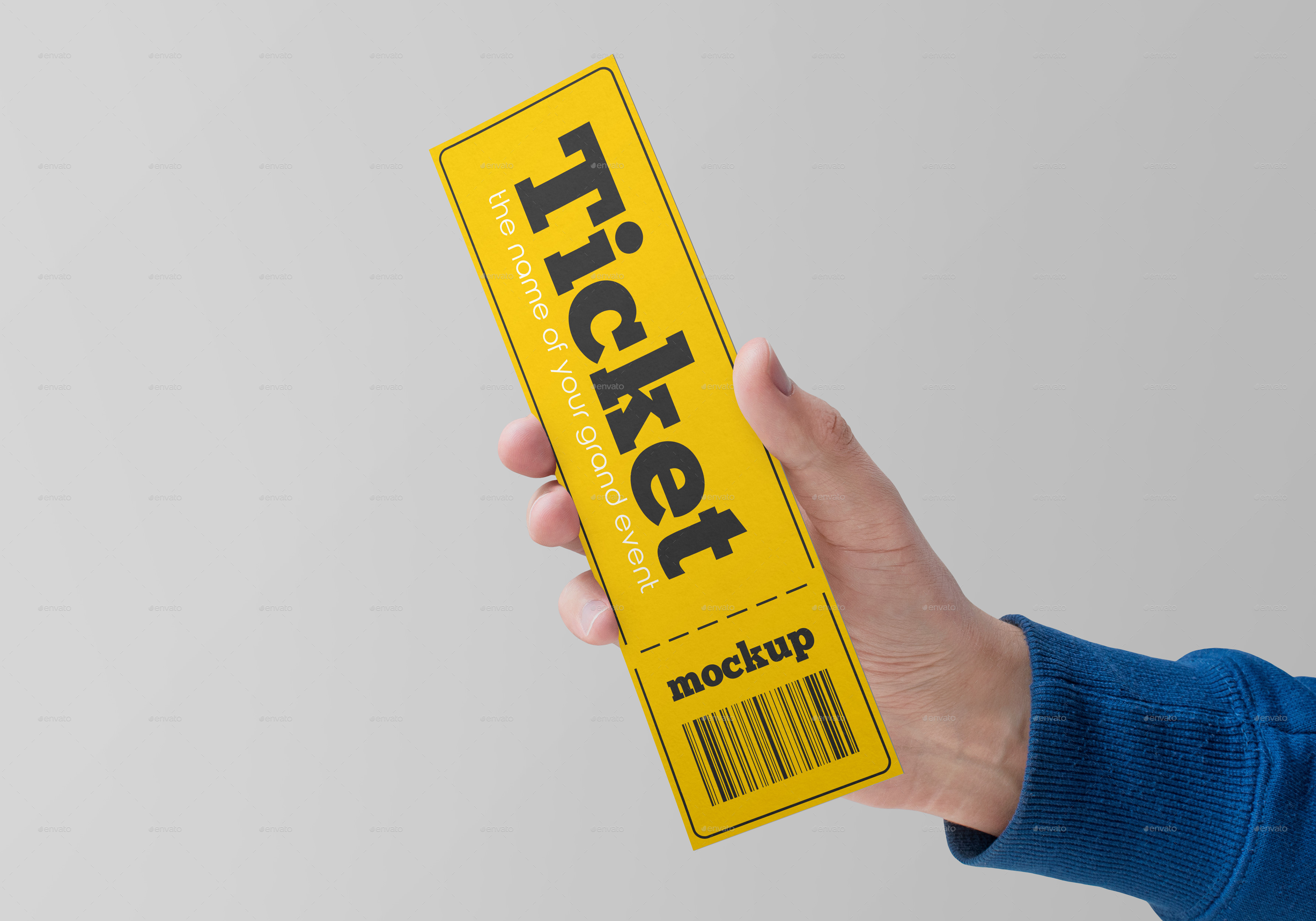 Paper Ticket Mockup Set, Graphics | GraphicRiver