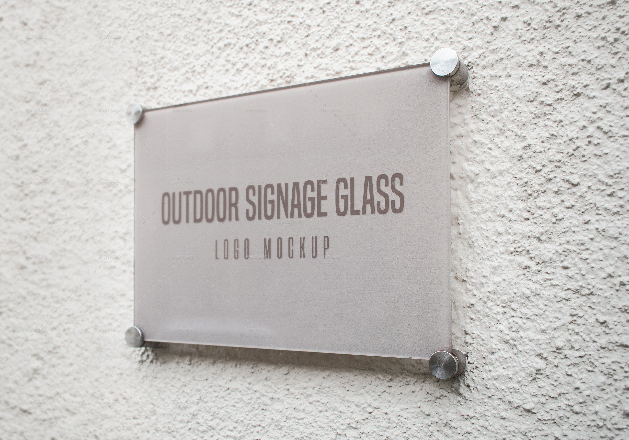 Glass Signage Logo Mockup Set, Graphics | GraphicRiver