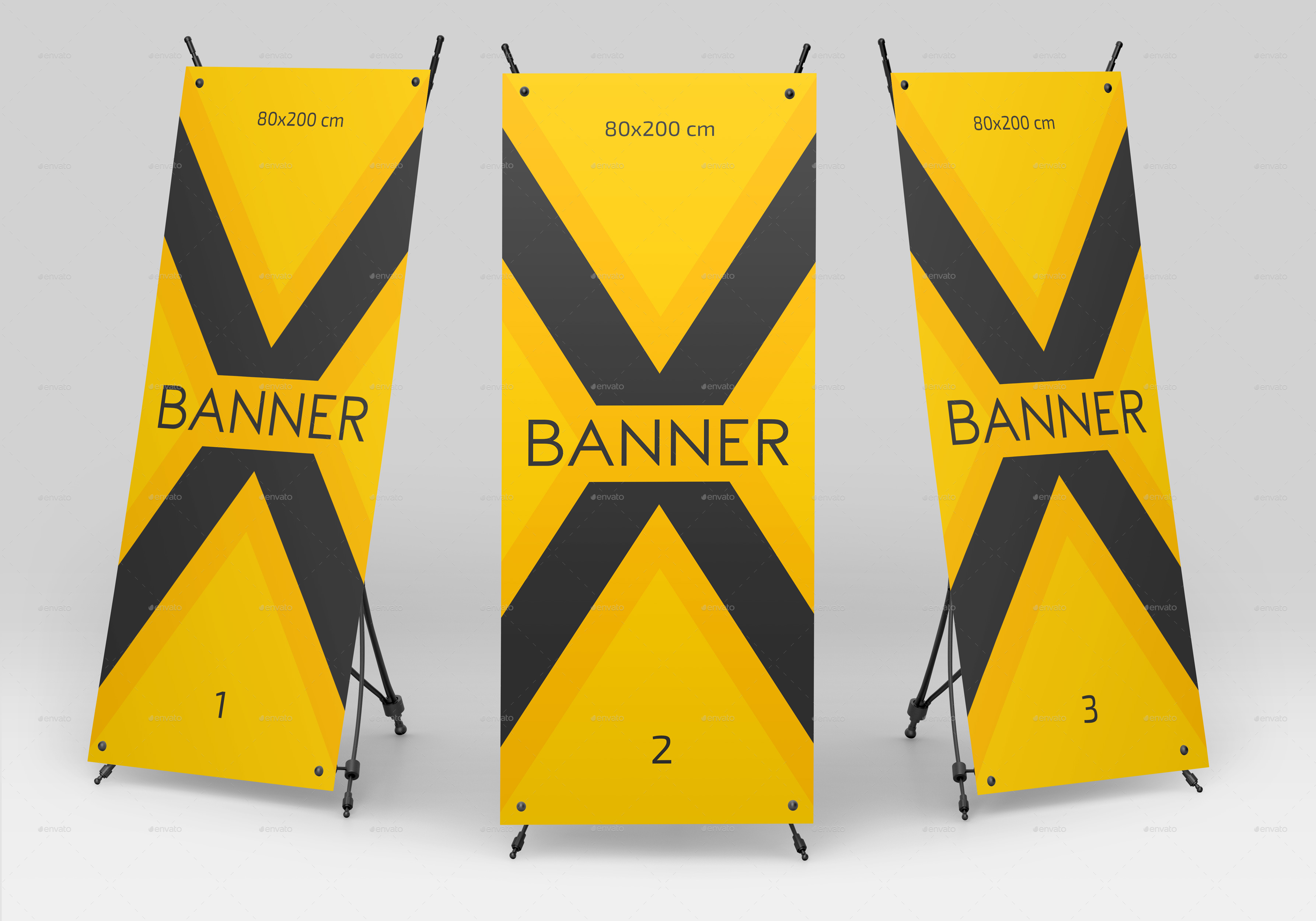 X Banner Mockup Set, Graphics | GraphicRiver
