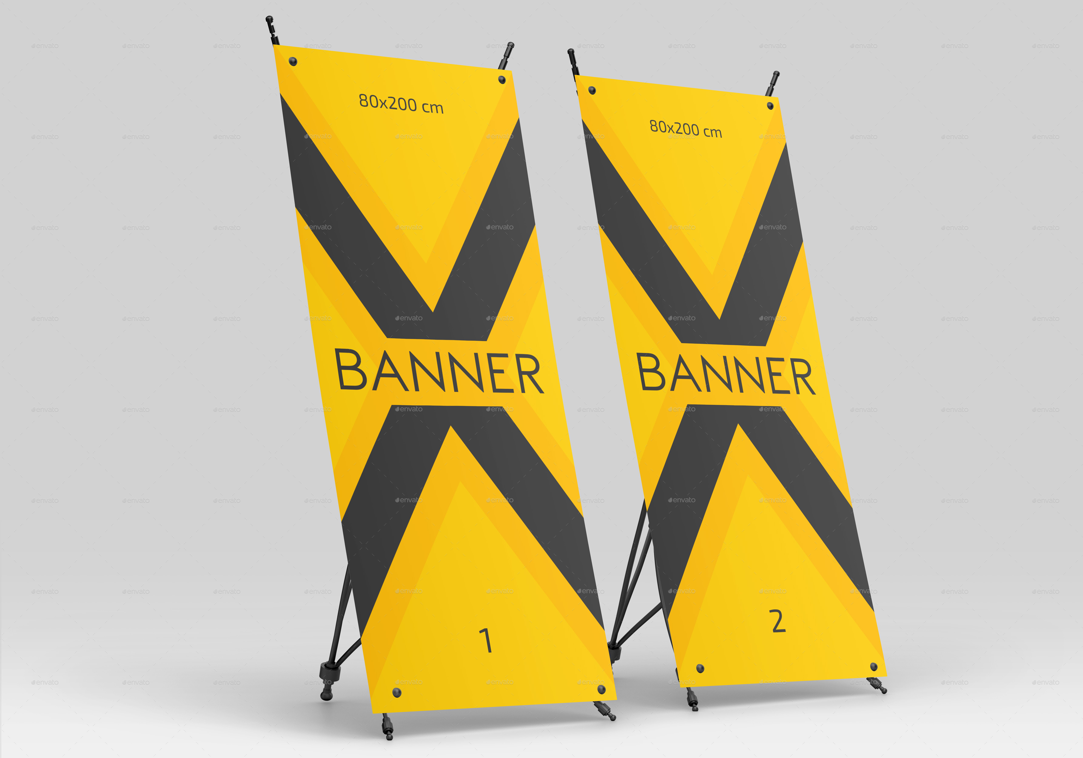X Banner Mockup Set, Graphics | GraphicRiver