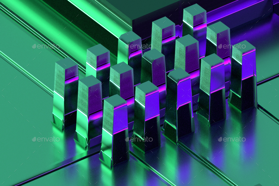 Green Color Tech Background, Graphics | GraphicRiver