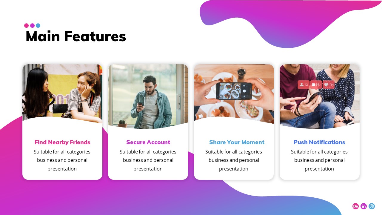 Society - Social Media Powerpoint Template, Presentation Templates