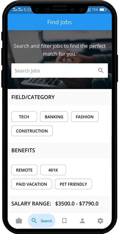 Job Listing Android App + iOS App Template | Flutter | JobPro by ...