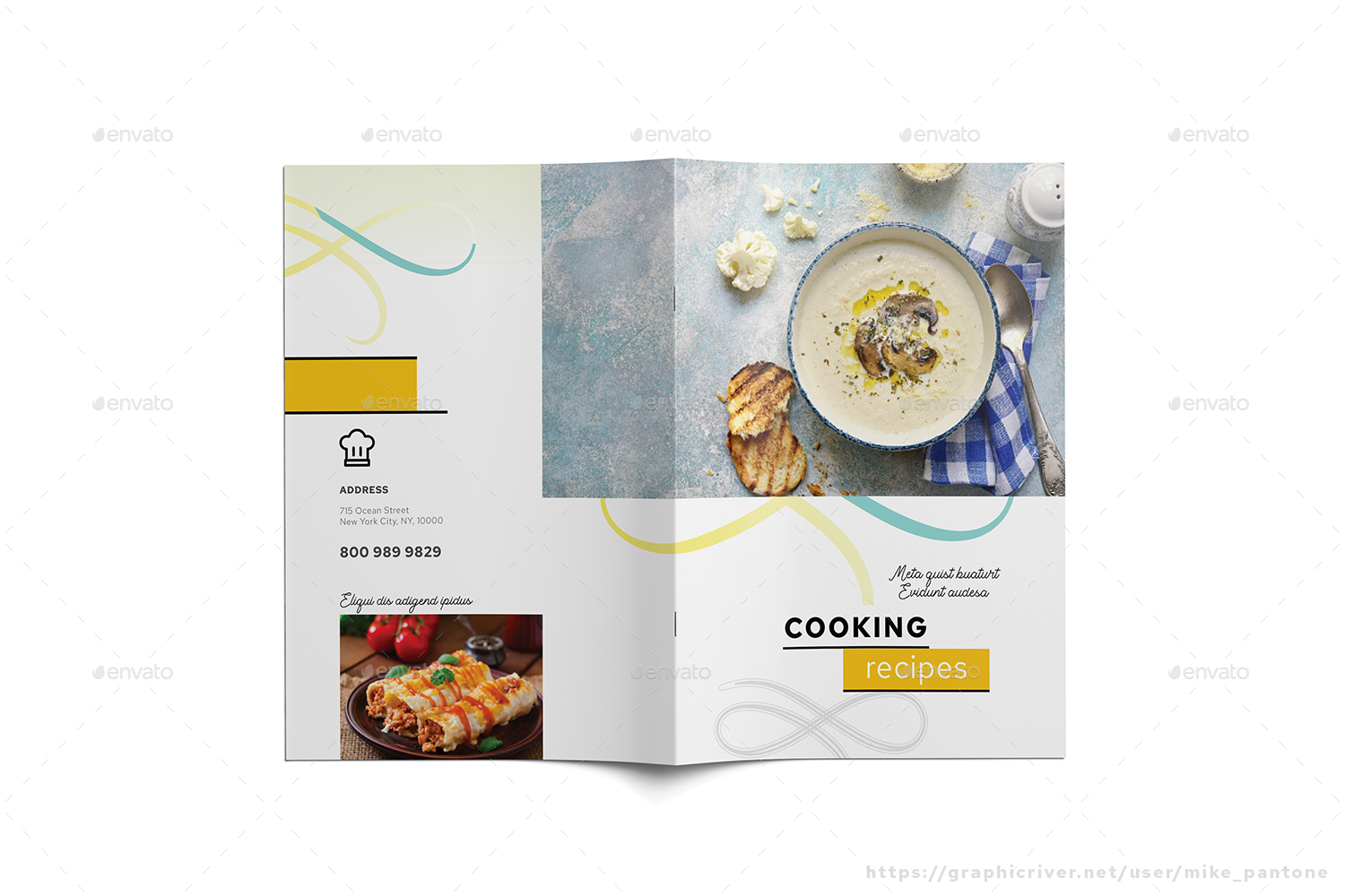 Cooking Recipe Information Booklet, Print Templates | GraphicRiver