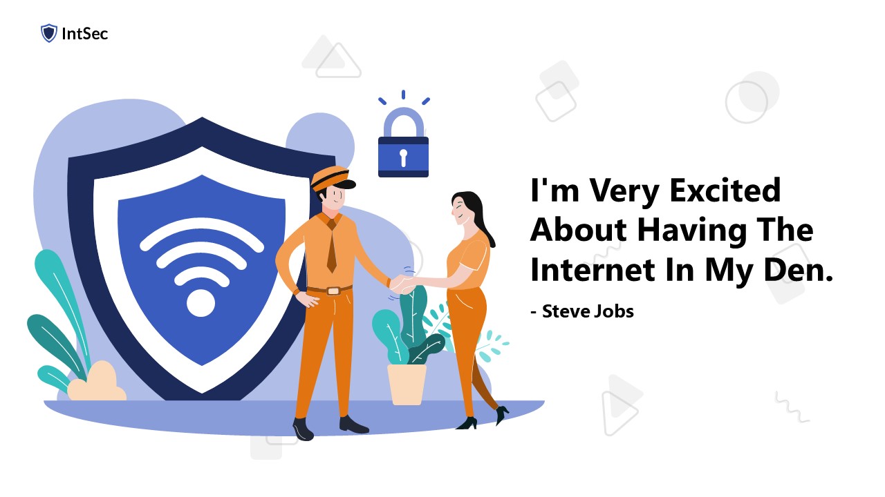 Intsec - Internet Security Powerpoint Template, Presentation Templates