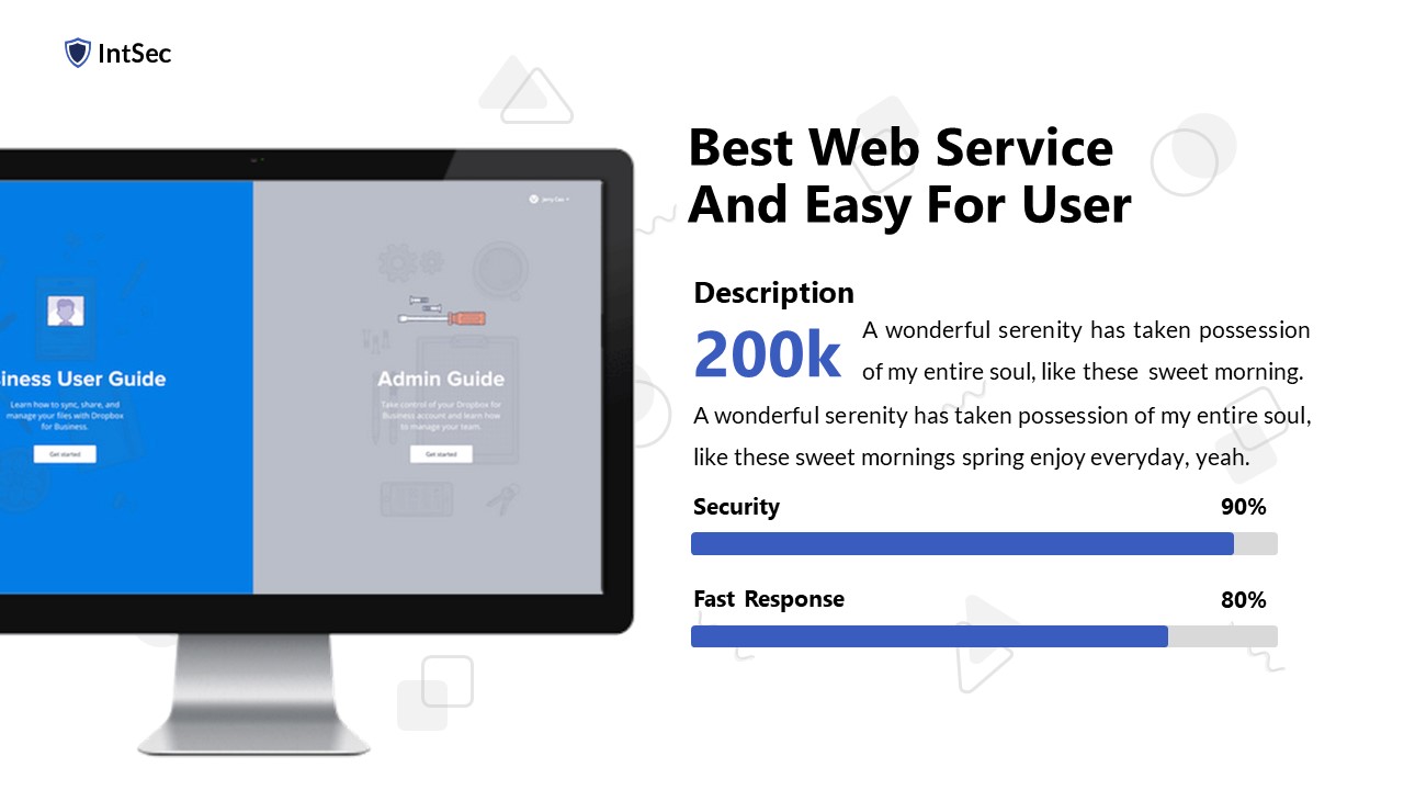 Intsec - Internet Security Powerpoint Template, Presentation Templates