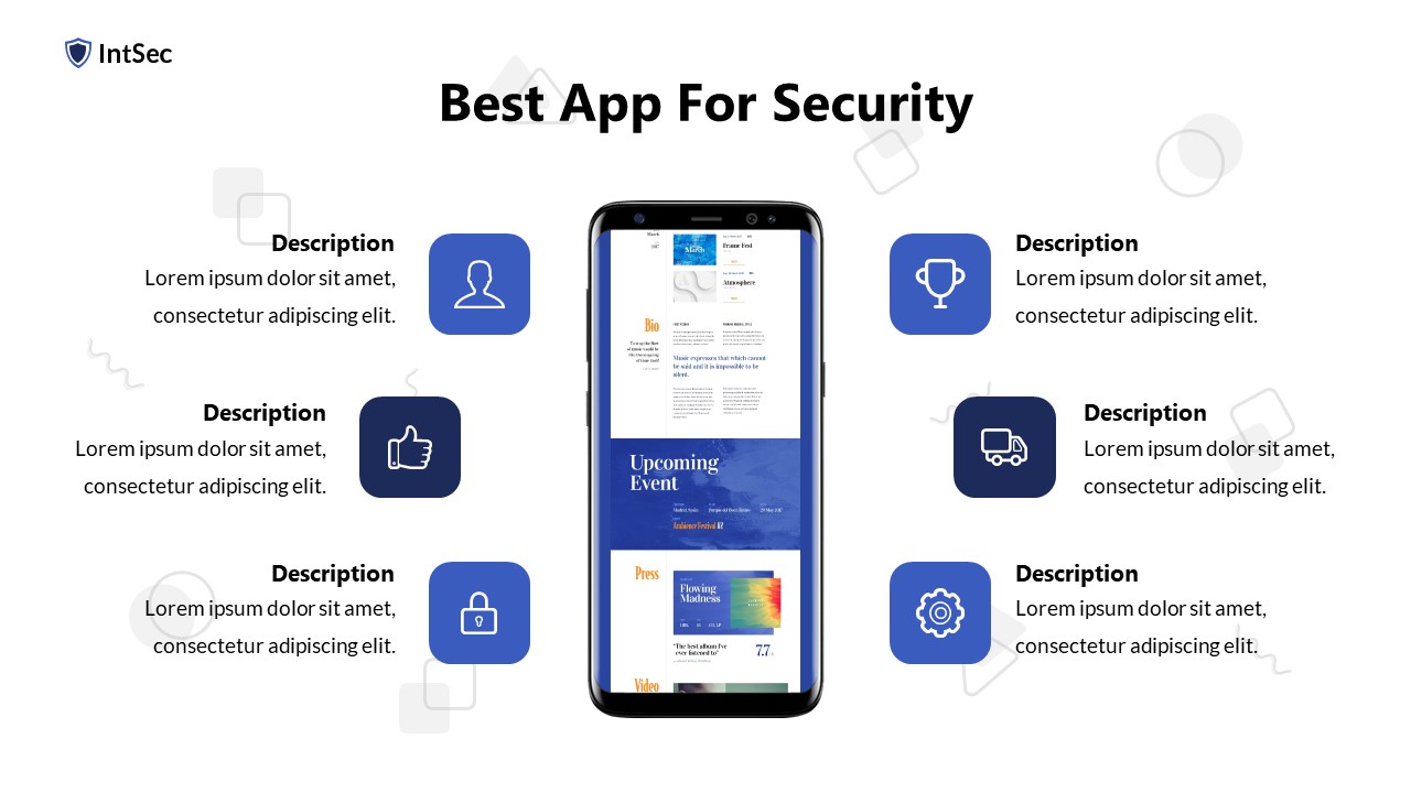 Intsec - Internet Security Powerpoint Template, Presentation Templates